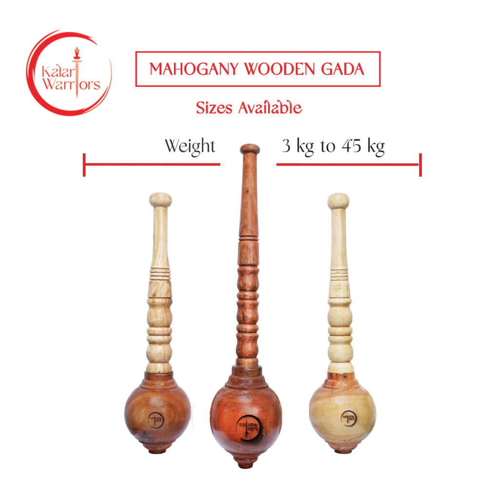 3 Wooden best quality hanuman ji gada for exercise size 3 kg to 45 kg ...