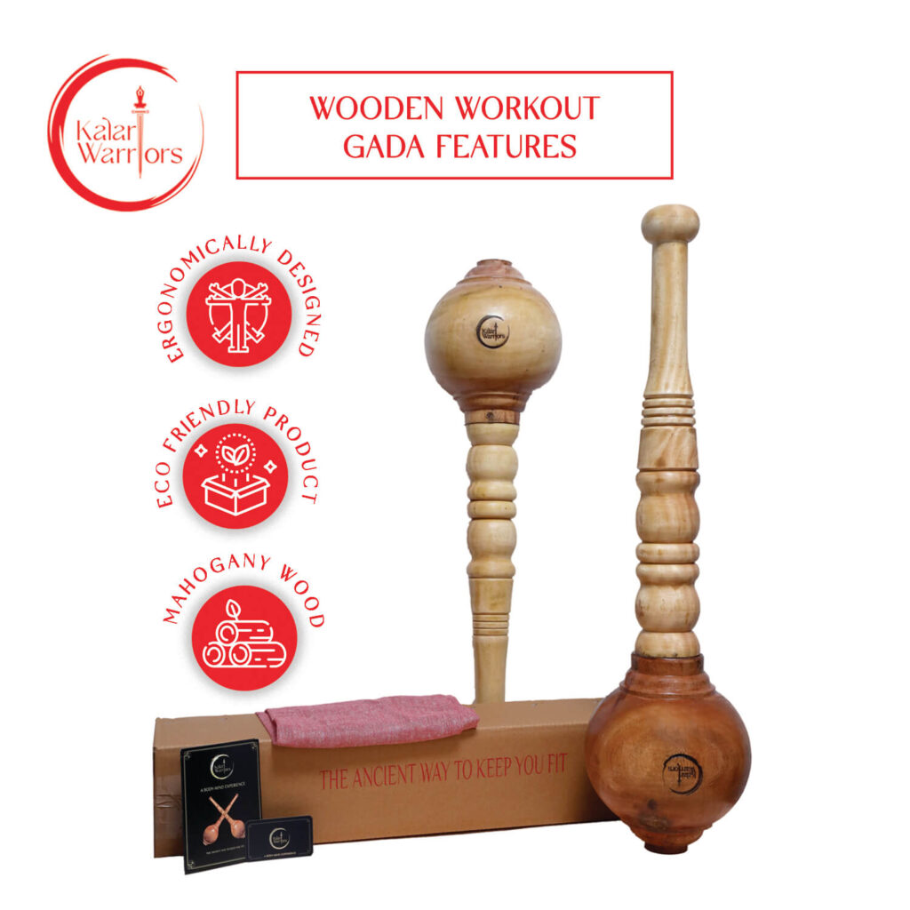 5 Hanuman Gada, made from solid mahogany wood, weighing 3-30 Kg ...